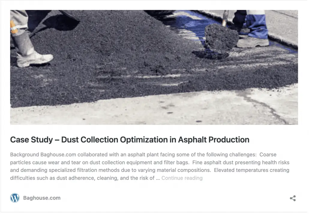 Asphalt Production & Dust Collectors Design and Maintenance (Part 3 ...